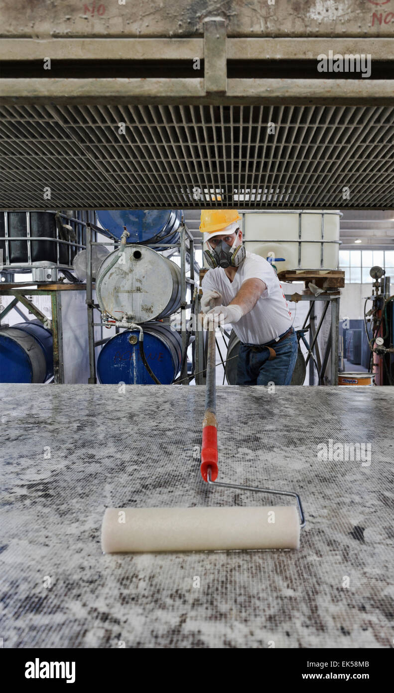 Italy, marble cutting factory, sliced marble polishing - industrial ...