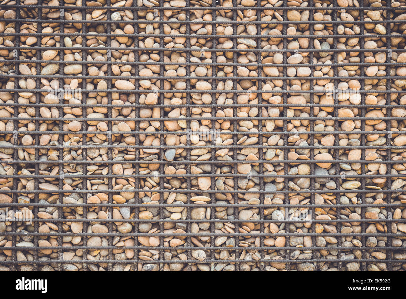 Stone pattern with metal grid for background Stock Photo - Alamy