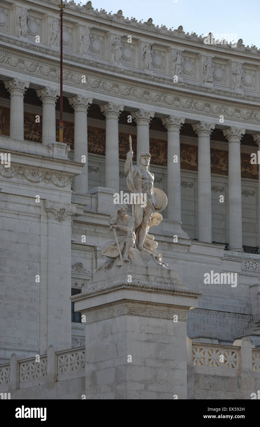 Italy, Rome, view of the Victorian Palace (Vittoriano Stock Photo - Alamy