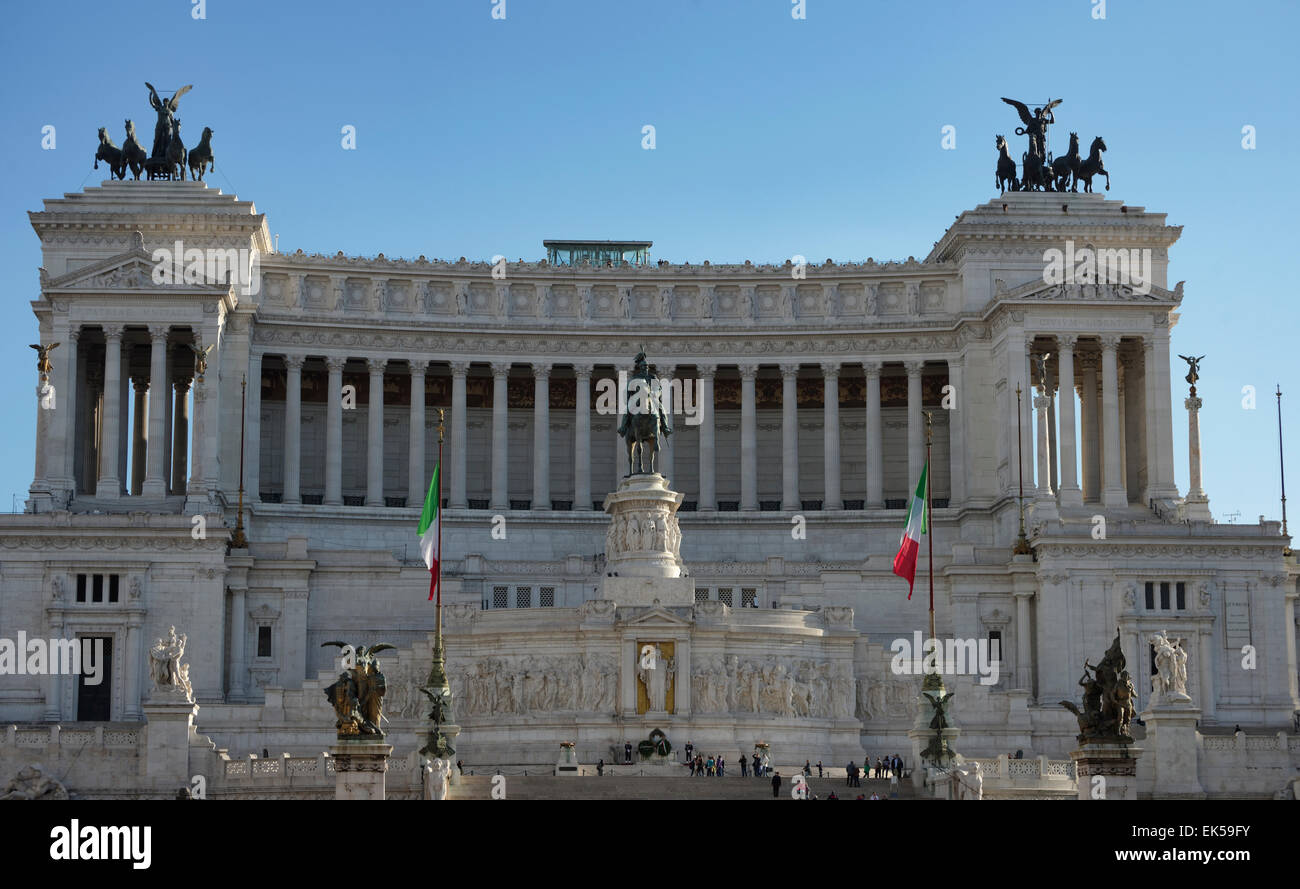 Italy, Rome, view of the Victorian Palace (Vittoriano Stock Photo - Alamy