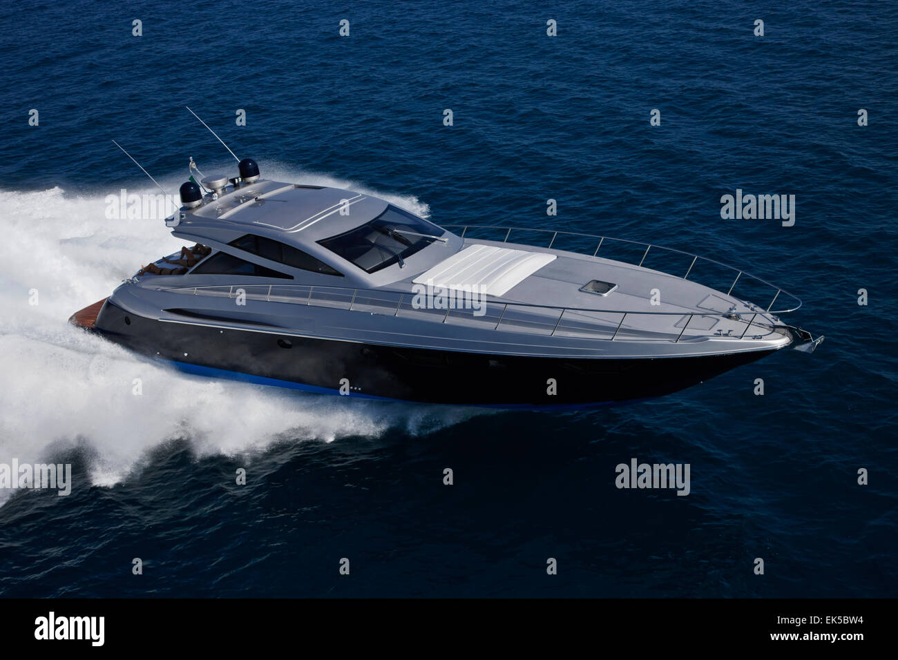 ITALY, Lazio, Tirrenian sea, off the coast of Fiumicino/Rome, aerial ...