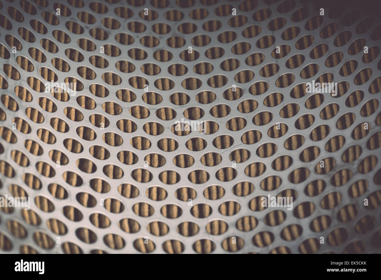 Close up Metal grid of car air filter for background Stock Photo - Alamy