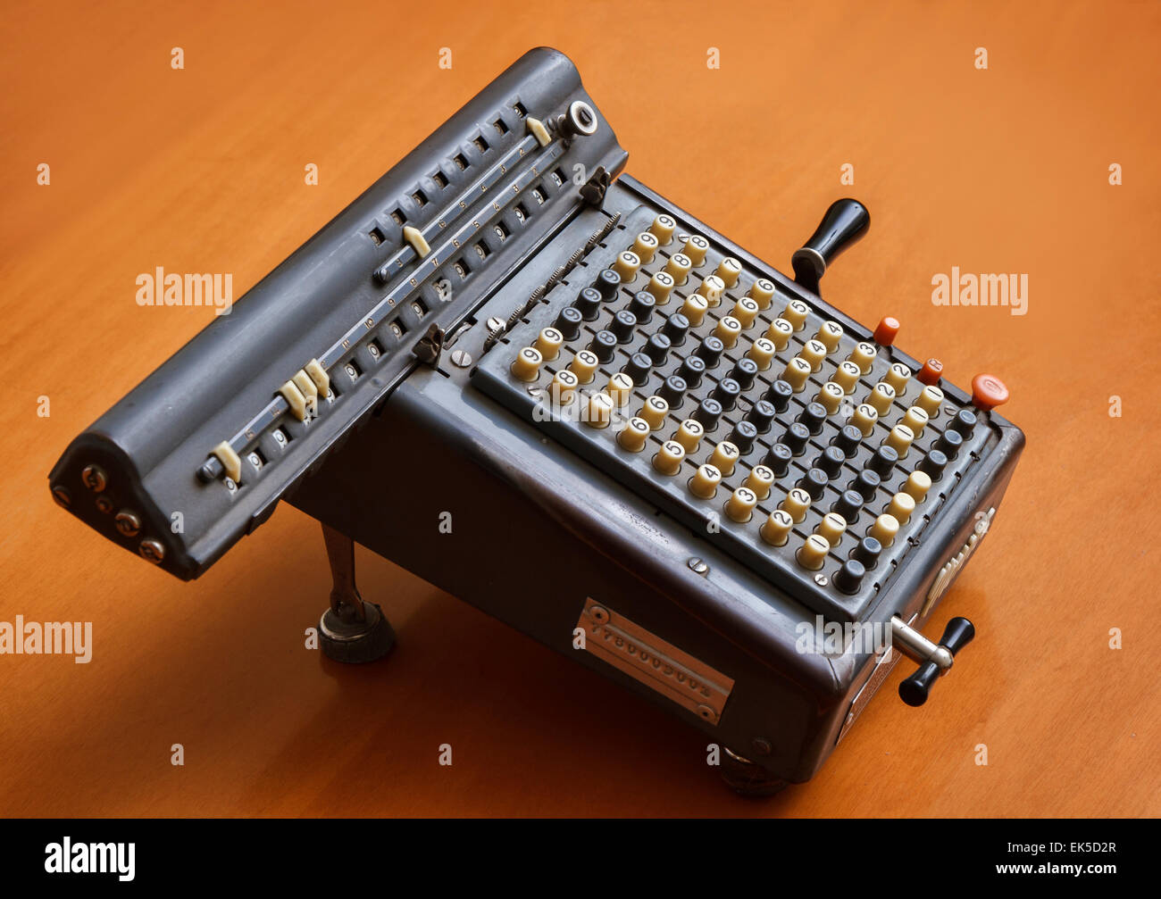 Vintage mechanical calculator isolated hi-res stock photography and ...