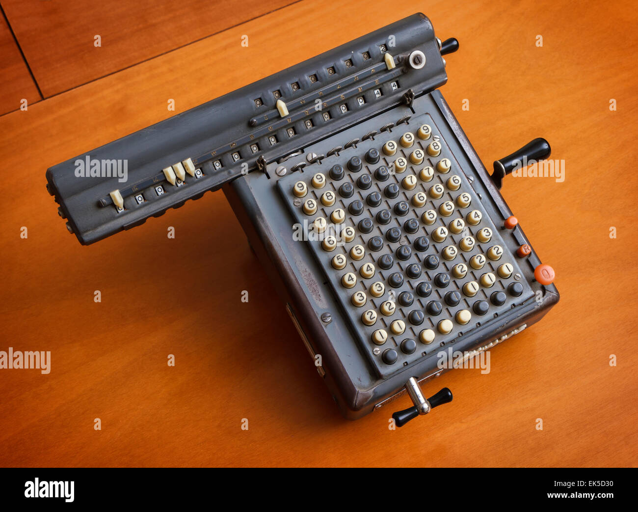 Vintage mechanical calculator isolated hi-res stock photography and ...