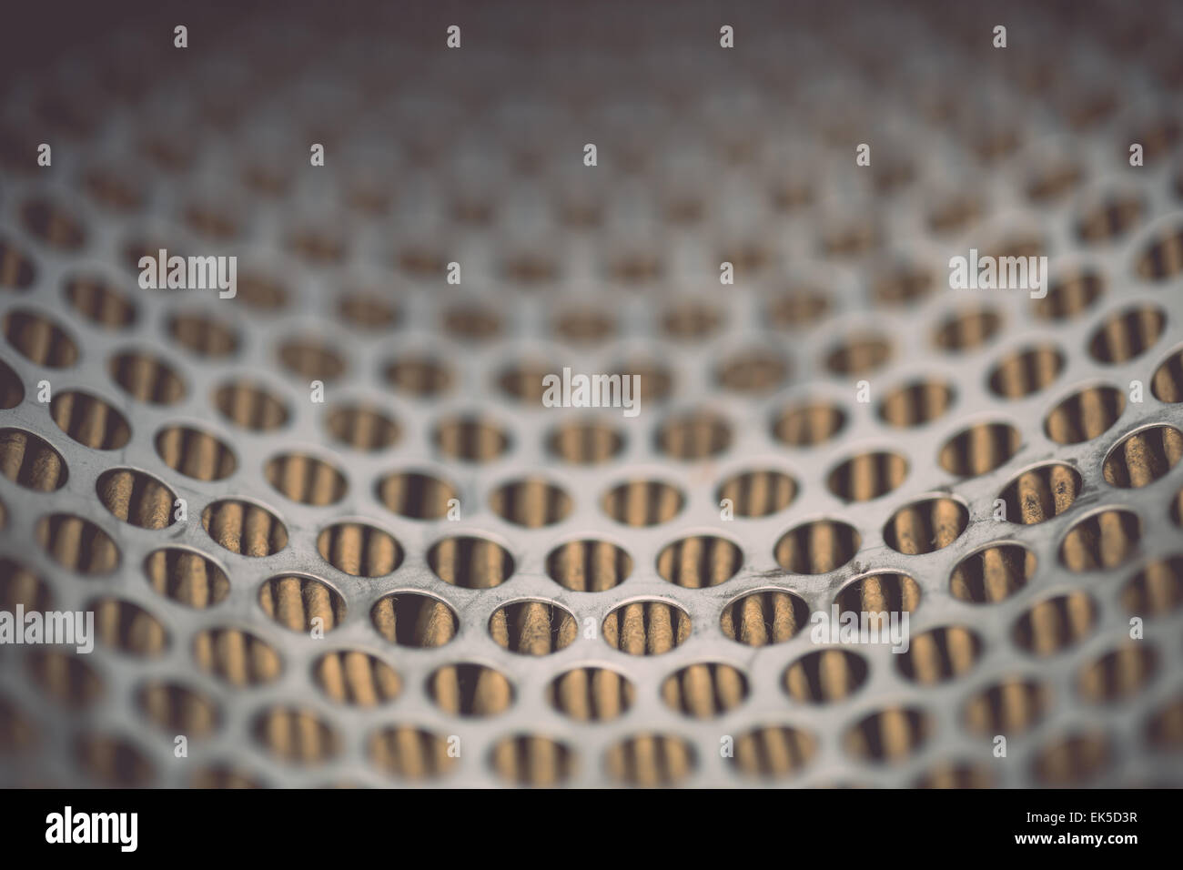 Close up Metal grid of car air filter for background Stock Photo - Alamy
