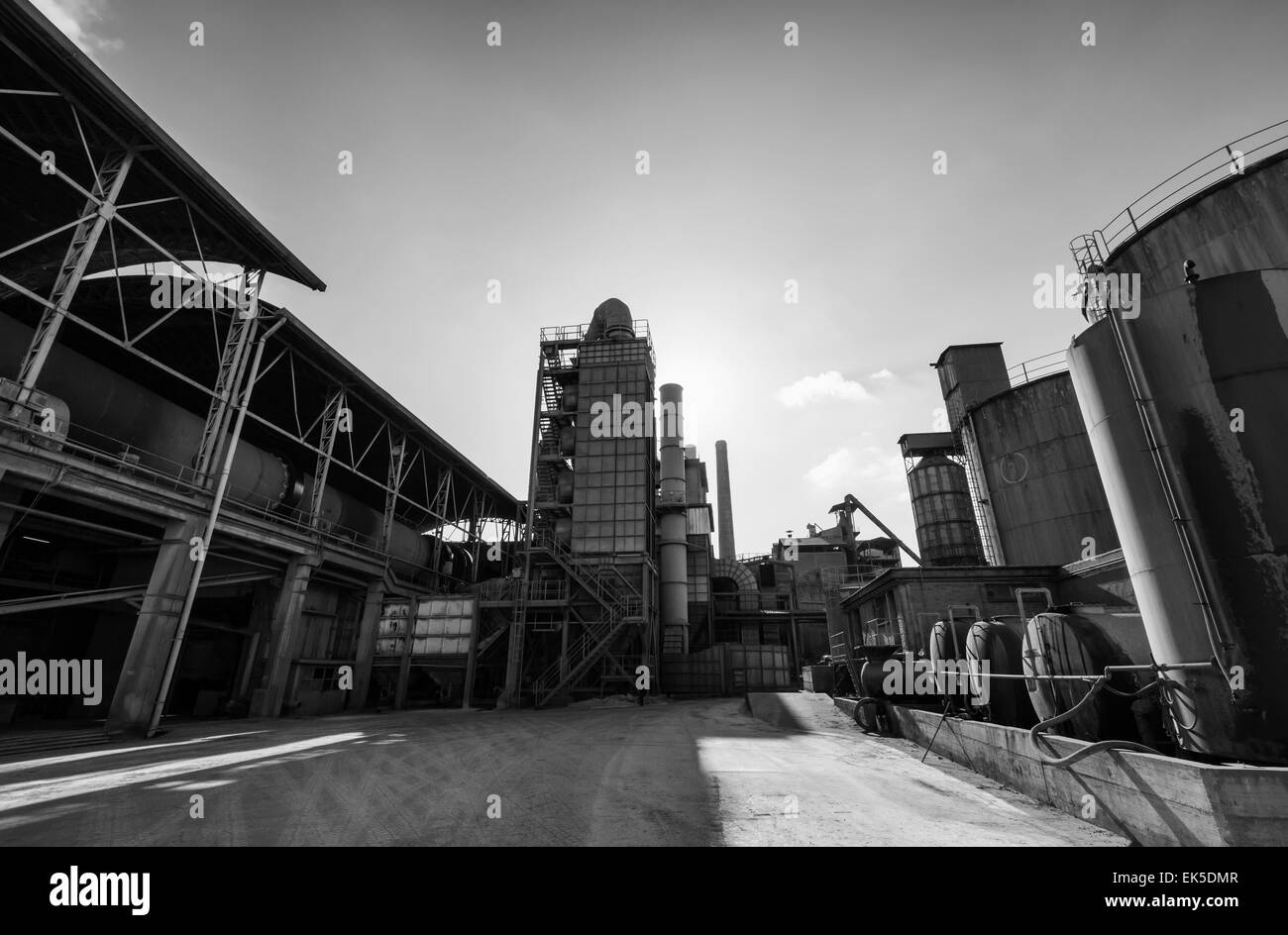 Italy, Maddaloni (Naples), cement factory Stock Photo - Alamy