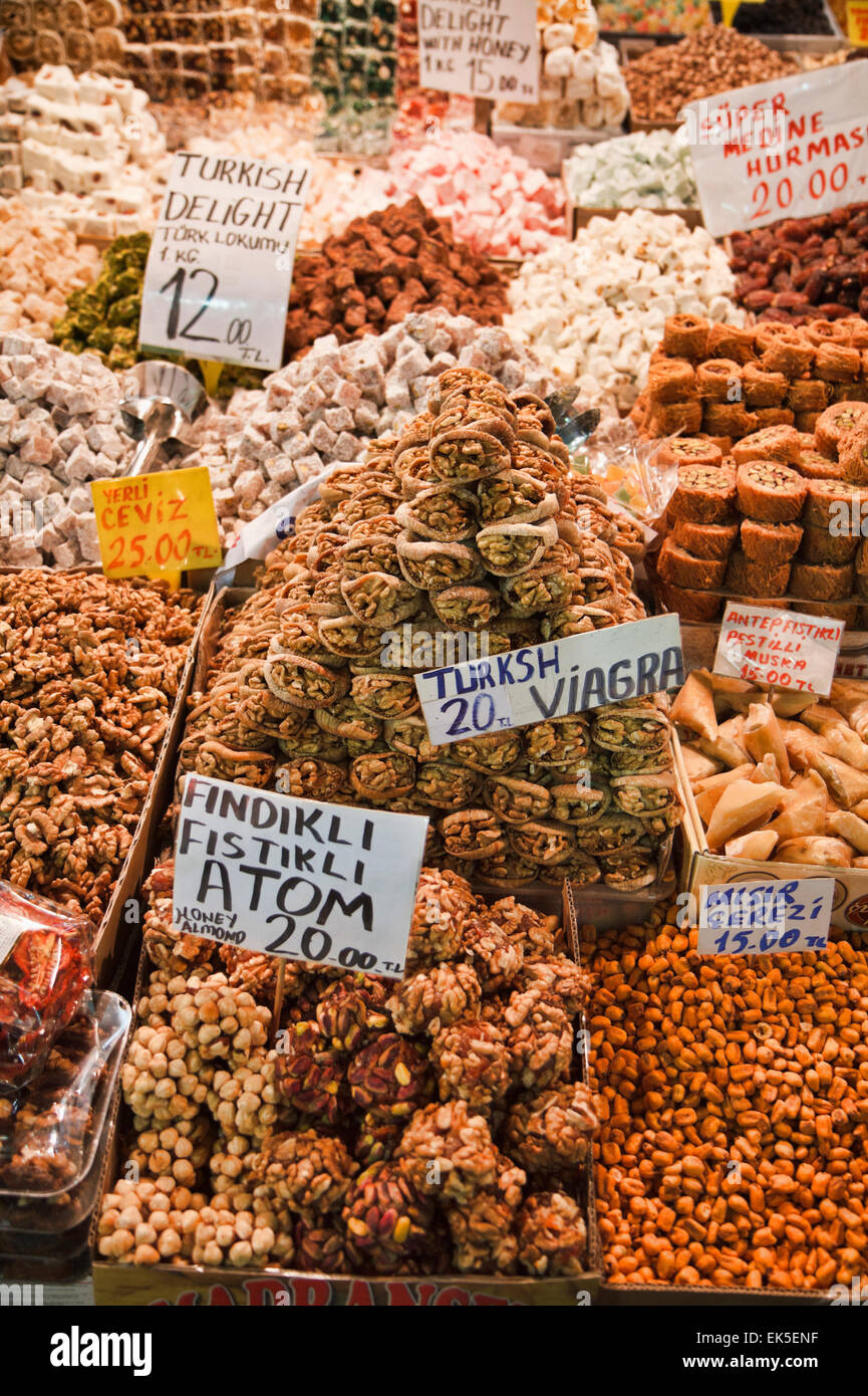 Assortment turkish candies istanbul hi-res stock photography and images ...
