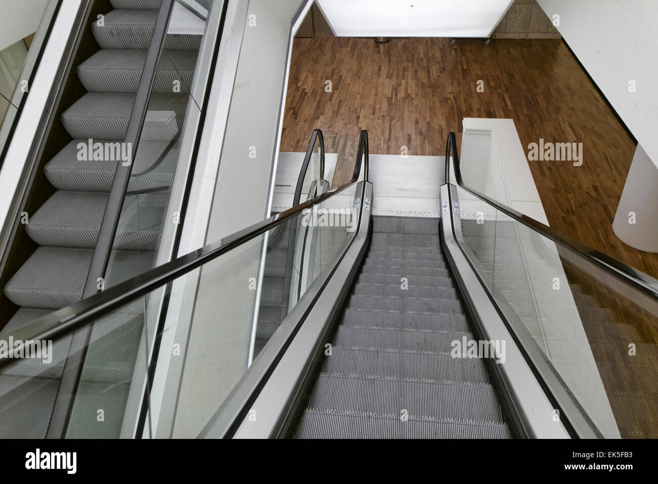 Holland, Amsterdam, escalator in a public library Stock Photo - Alamy