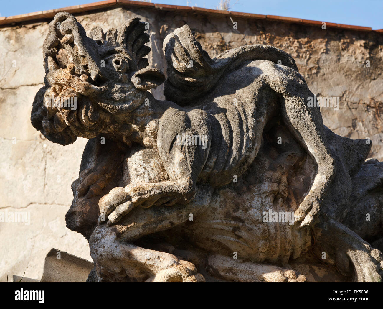 Italy, Sicily, Bagheria (Palermo), Villa Palagonia (1715 aC), monster ...
