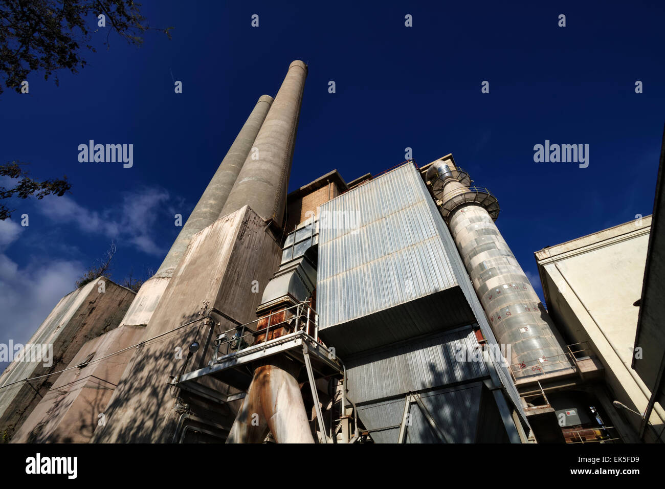 Italy, Maddaloni (Naples), cement factory Stock Photo - Alamy