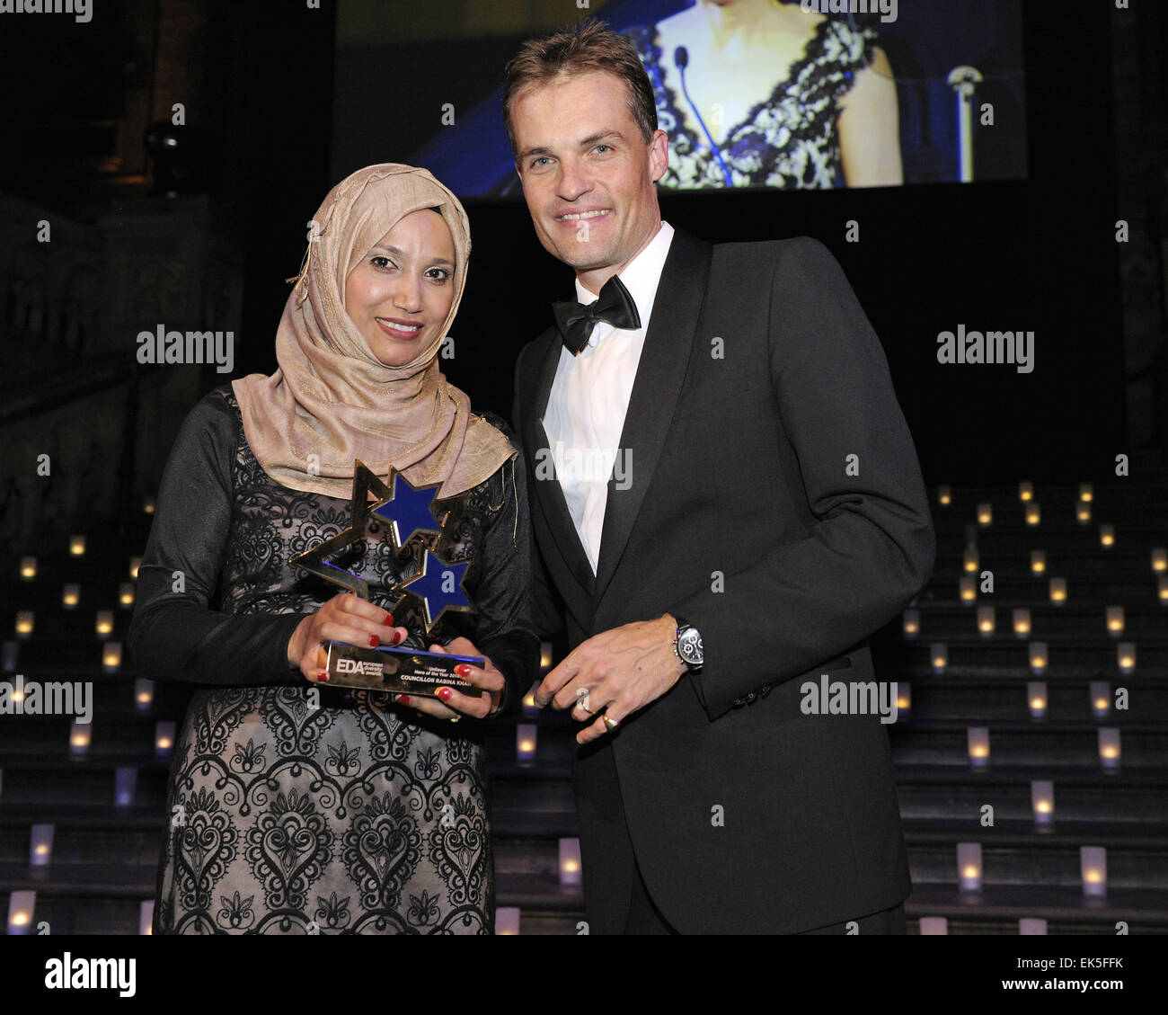 The European Diversity Awards ceremony winners at the Natural History Museum Featuring: Rabina ...