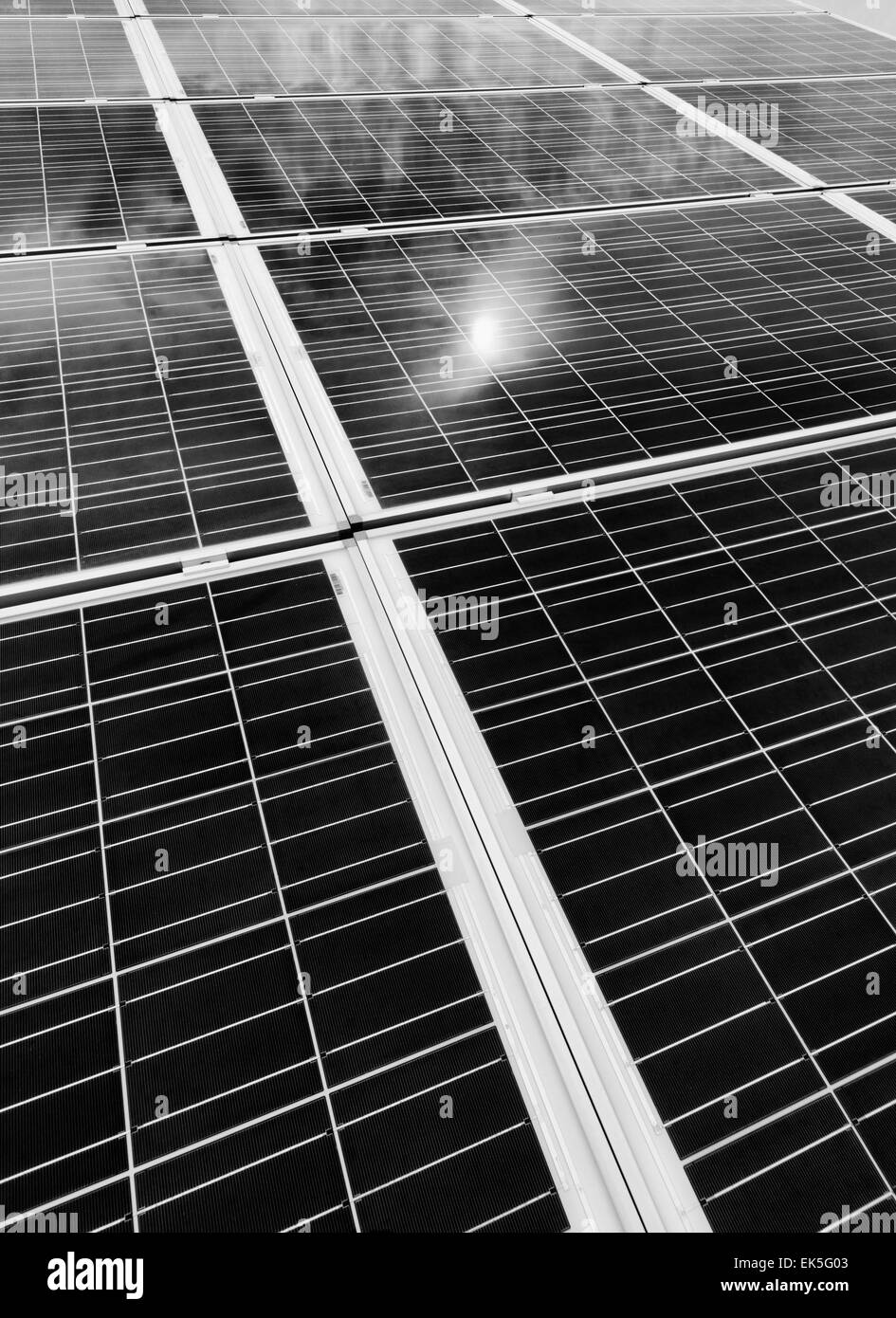 Solar panels Black and White Stock Photos & Images - Alamy