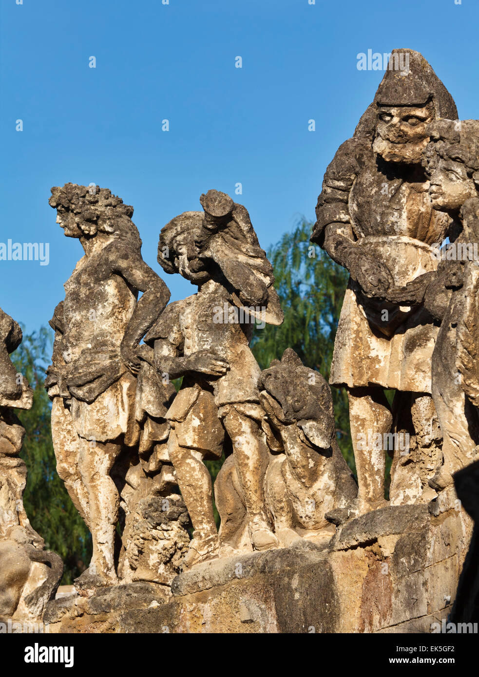 Italy, Sicily, Bagheria (Palermo), Villa Palagonia (1715 aC), monster ...