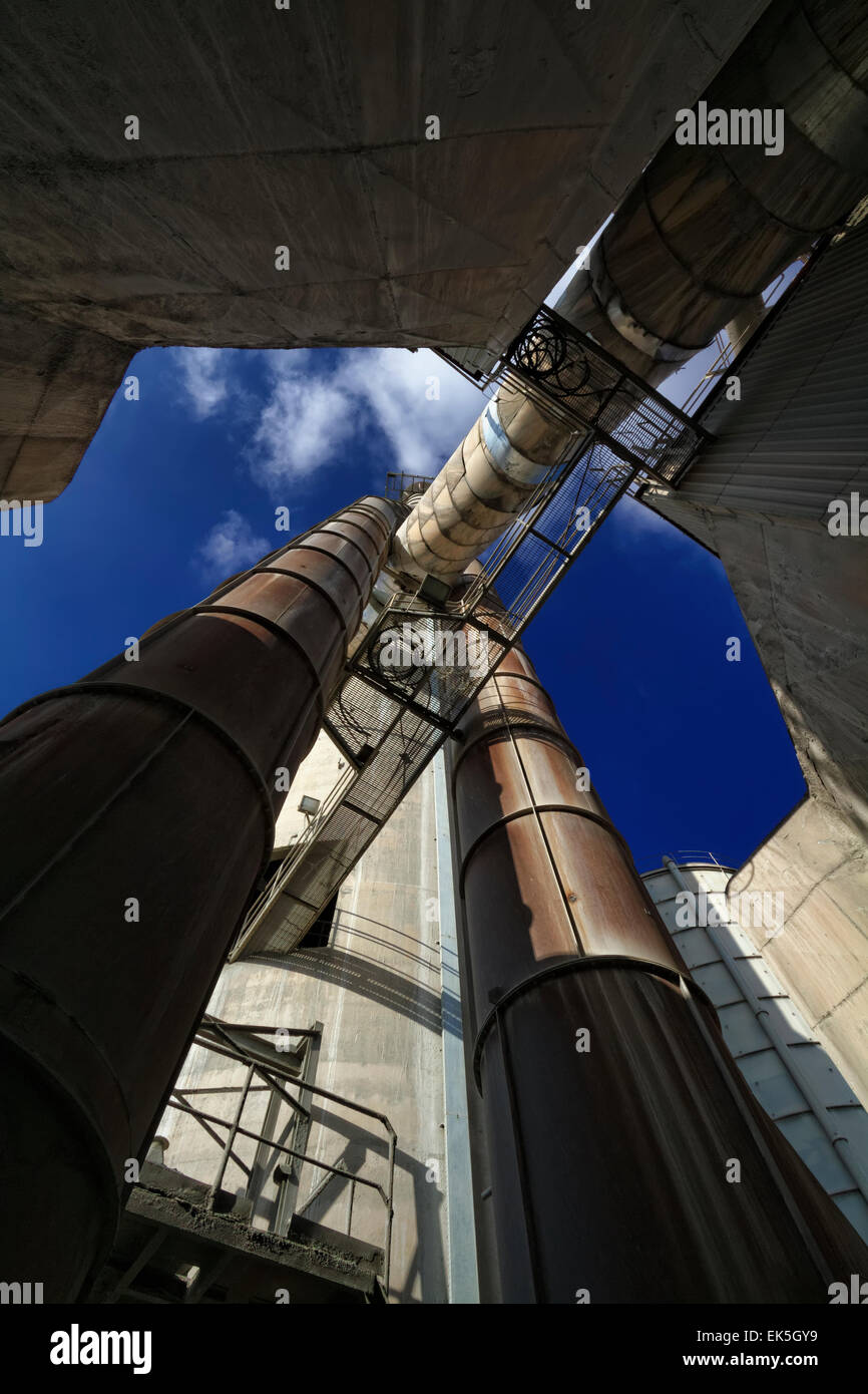 Italy, Maddaloni (Naples), cement factory Stock Photo - Alamy