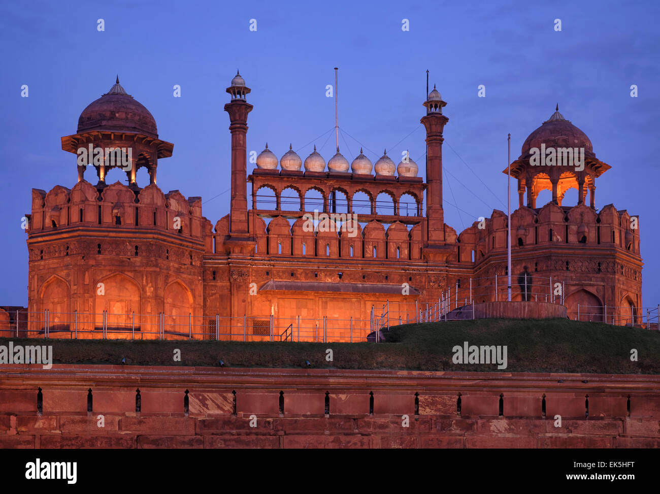 Red Fort Delhi At Night
