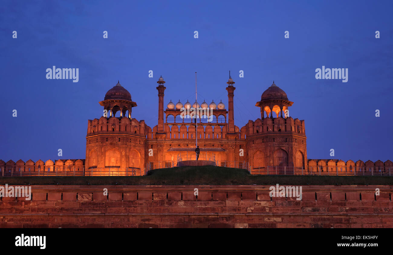 Red Fort Delhi At Night