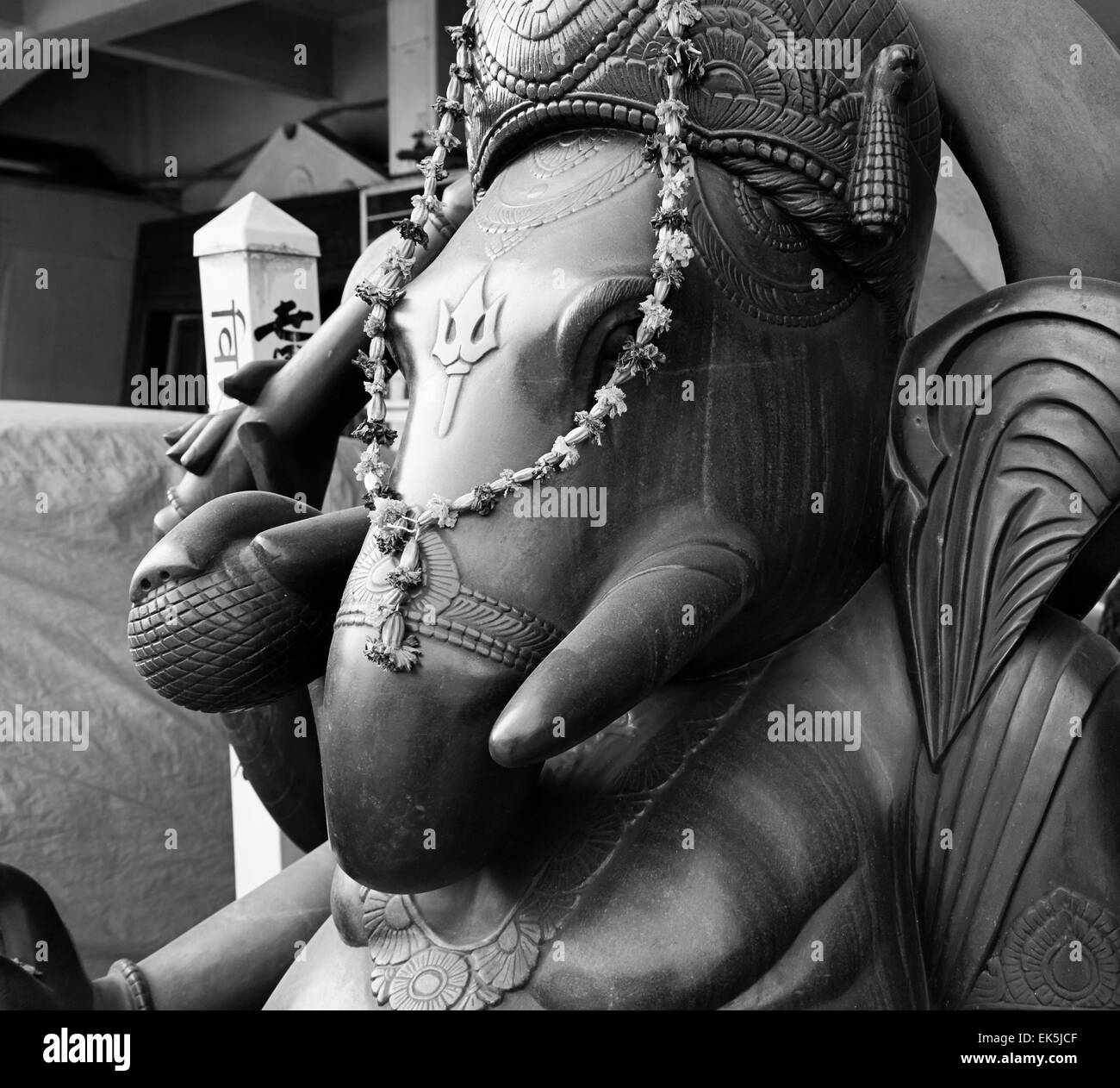 India, New Delhi, religious Ganesh God statue Stock Photo - Alamy
