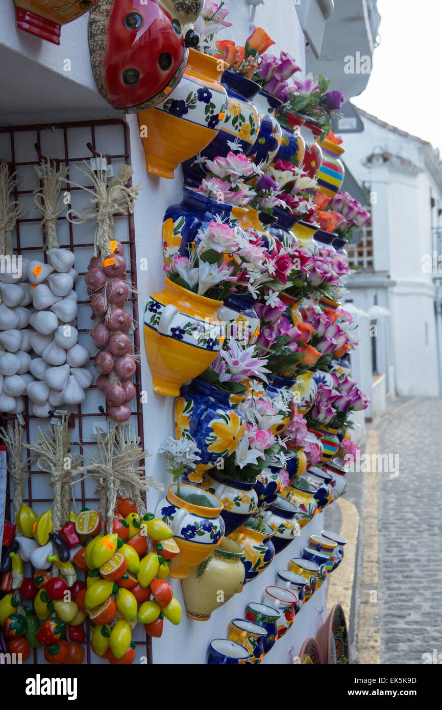 Souvenir shop in Mijas Spain Stock Photo - Alamy
