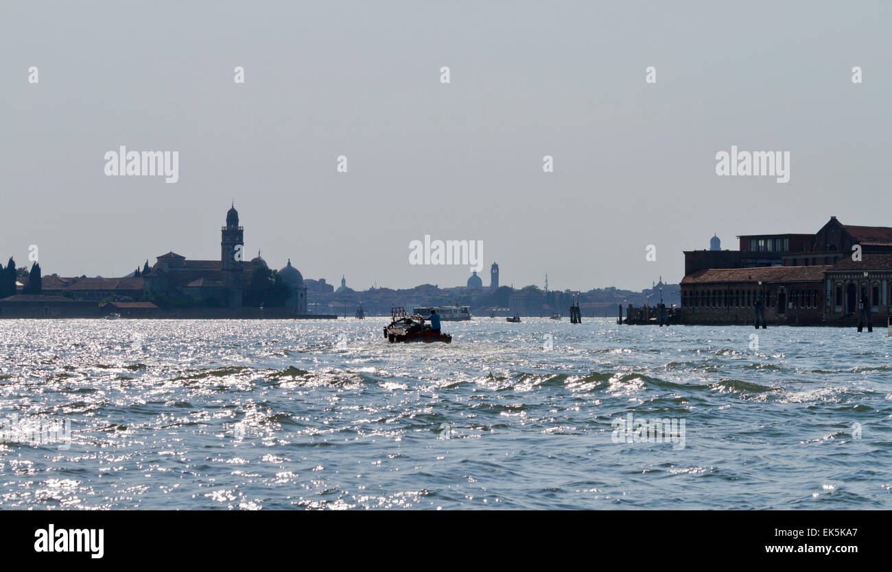 Italy, Venice, Murano Island, view of one of the island channels Stock ...