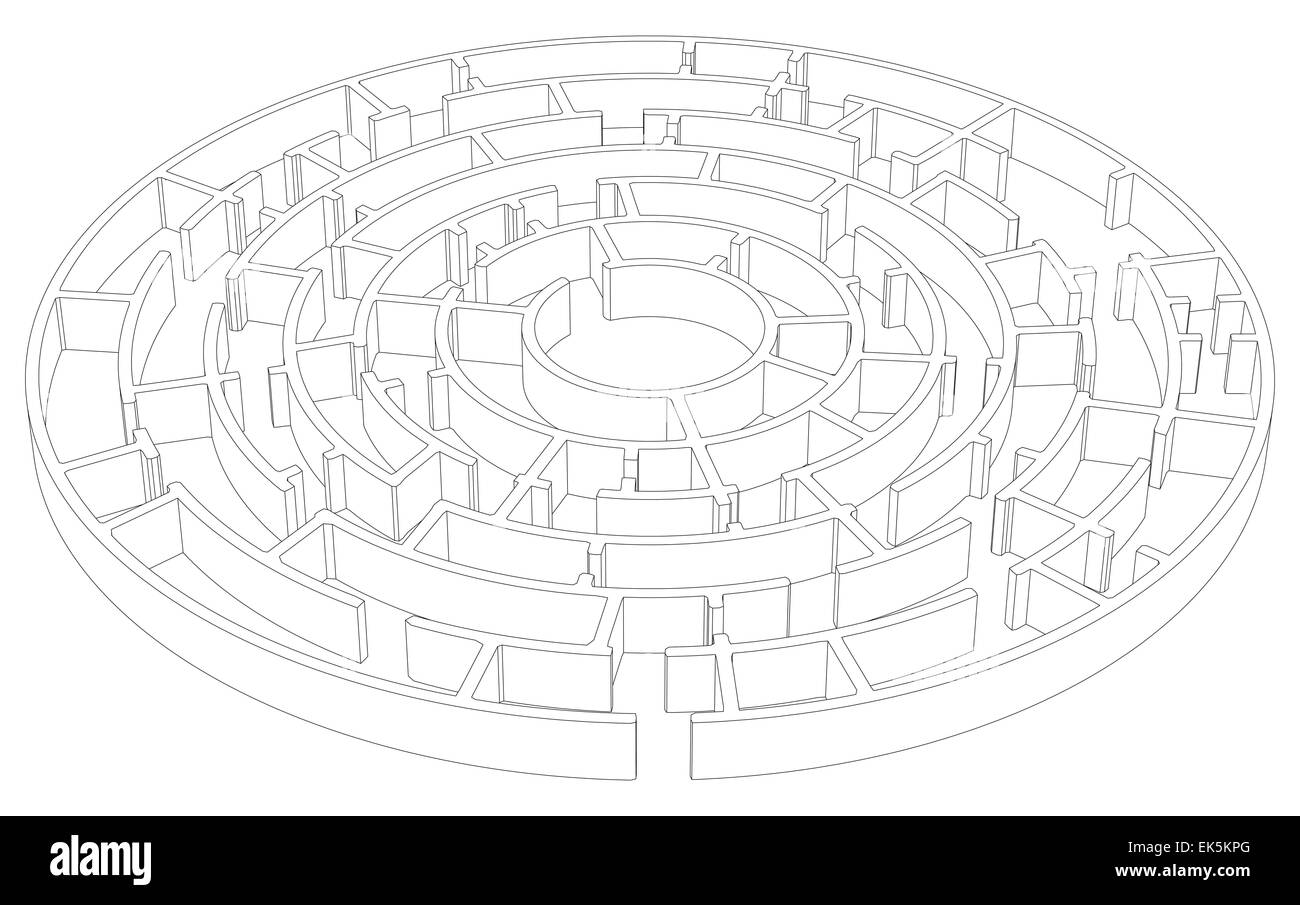 Tangled line drawing vector Cut Out Stock Images & Pictures - Alamy