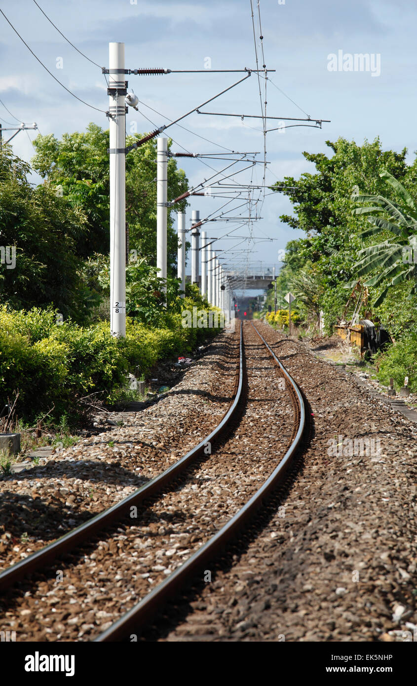 The Electrification of Railway Stock Photo - Alamy