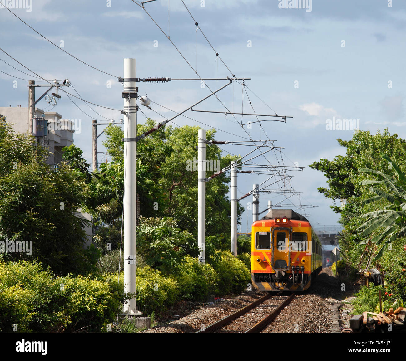 The Electrification of Railway Stock Photo - Alamy