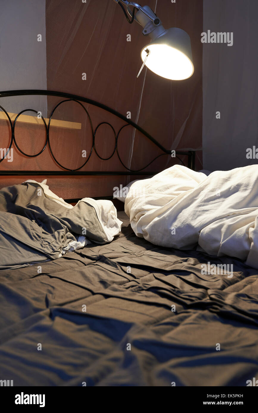 Disheveled bed hi-res stock photography and images - Alamy