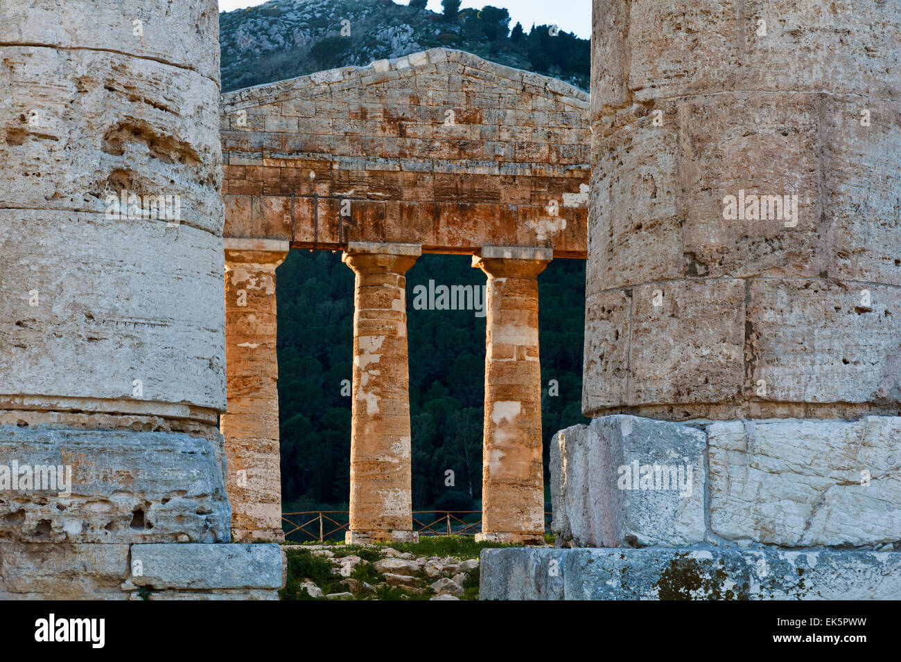 Italy, Sicily, Segesta, Greek Temple Stock Photo - Alamy