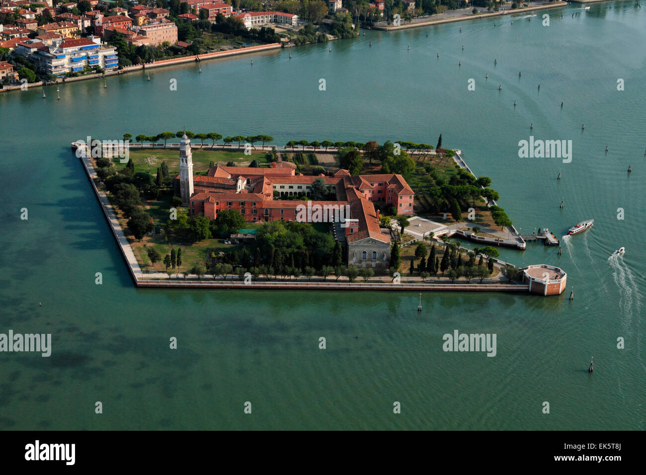 Italy, Venice, Murano Island, San Lazzaro degli Armeni Island and ...