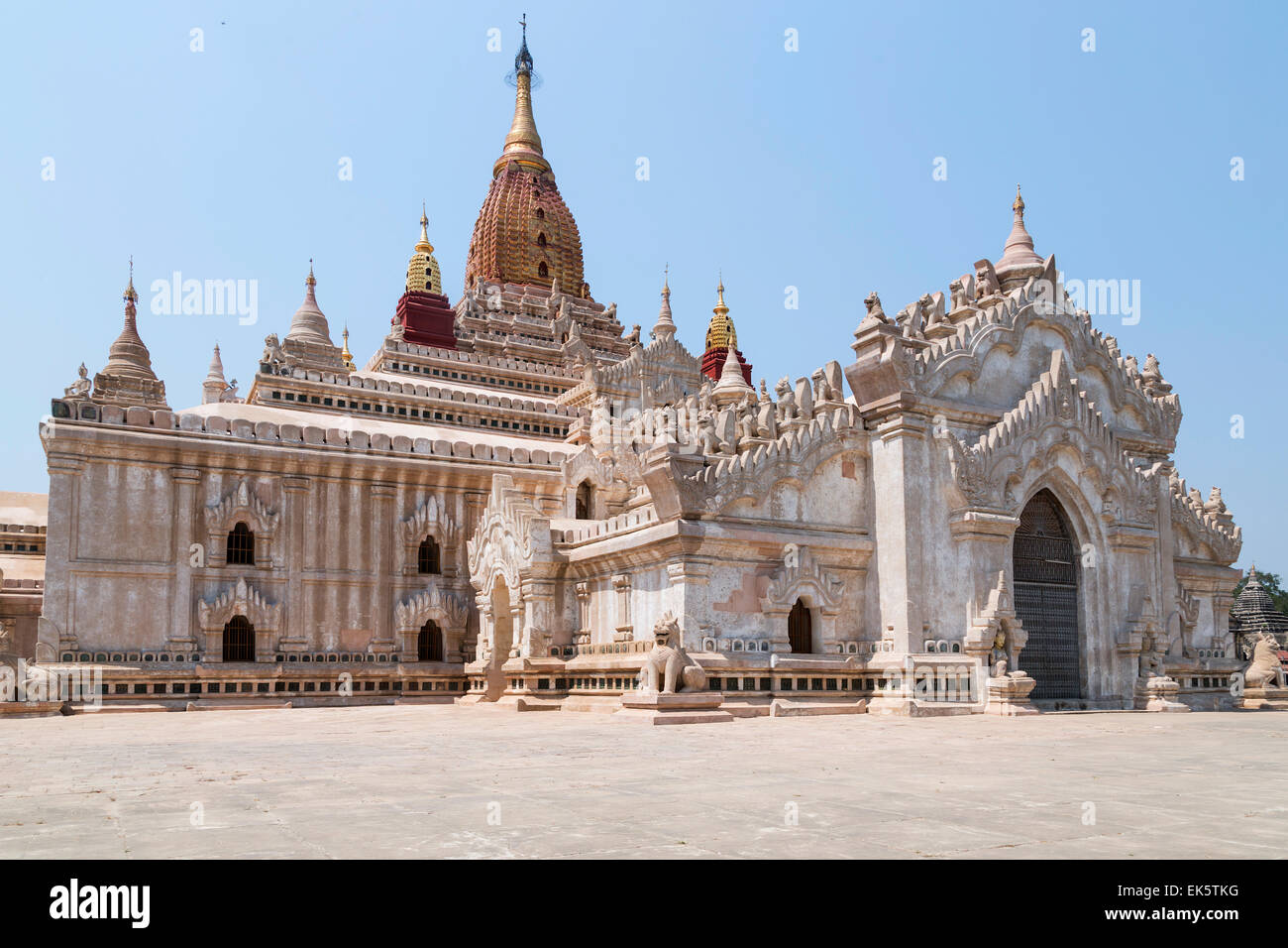 Ananda Temple on Bagan Plain, Myanmar, Burma Stock Photo - Alamy