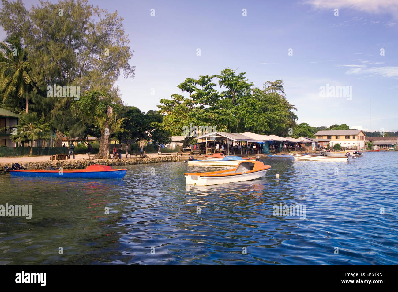 Gizo, the second largest town in the Solomon Islands and capital of the ...