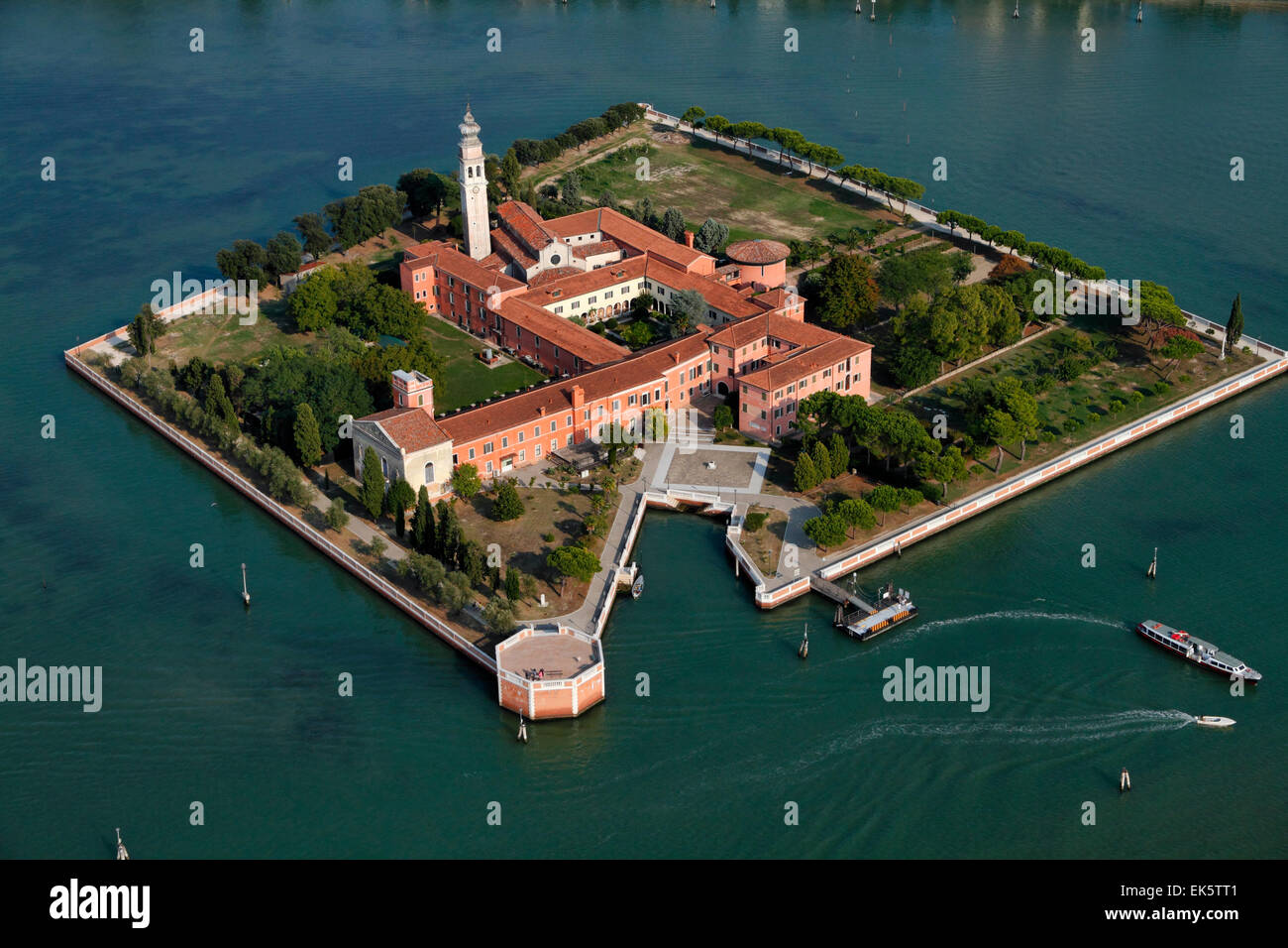 Italy, Venice, Murano Island, San Lazzaro degli Armeni Island and ...