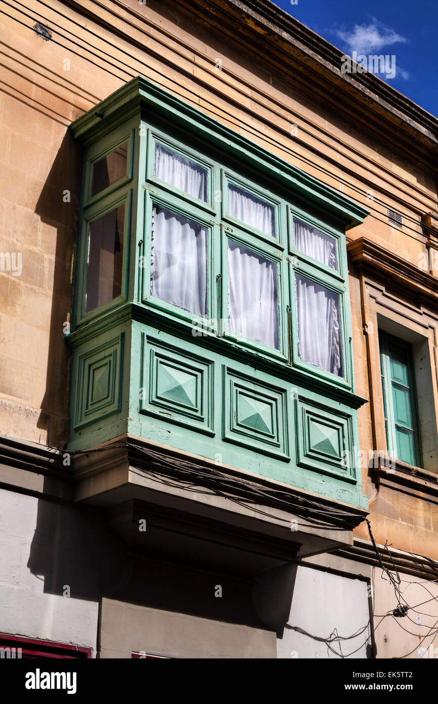 Malta, Gozo Island, Victoria city, typical maltese window Stock Photo ...