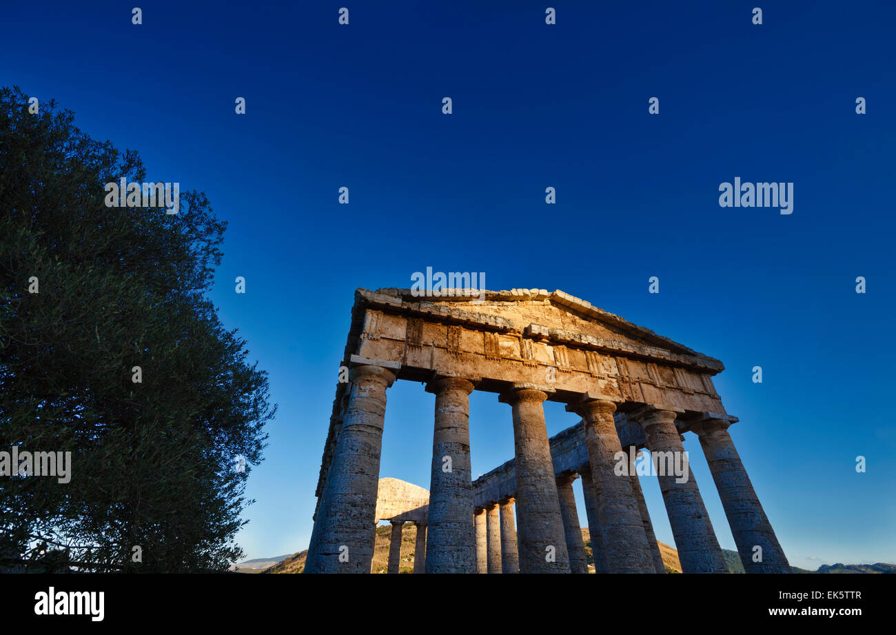 Italy, Sicily, Segesta, Greek Temple Stock Photo - Alamy