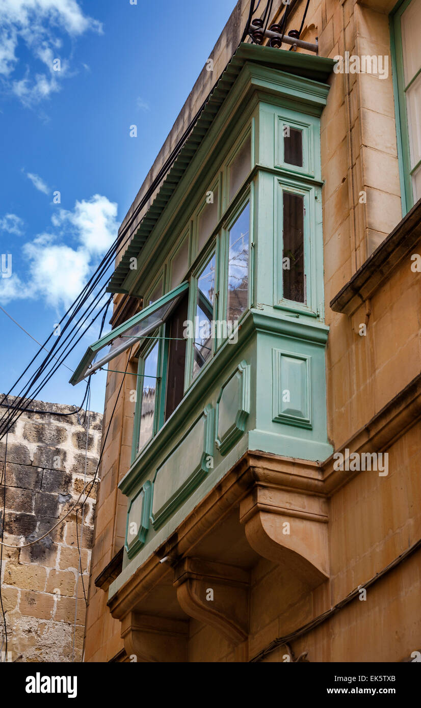 Malta, Gozo Island, Victoria city, typical maltese window Stock Photo ...