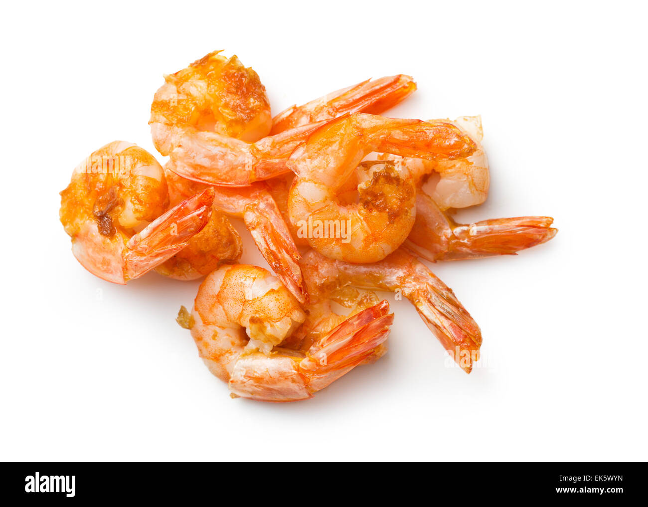 Top view delicious prawn Cut Out Stock Images & Pictures - Alamy