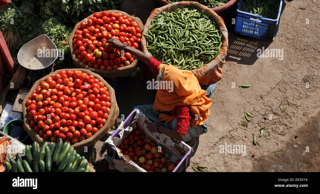 Vegetable vendor in jaipur rajasthan india hi-res stock photography and images - Alamy