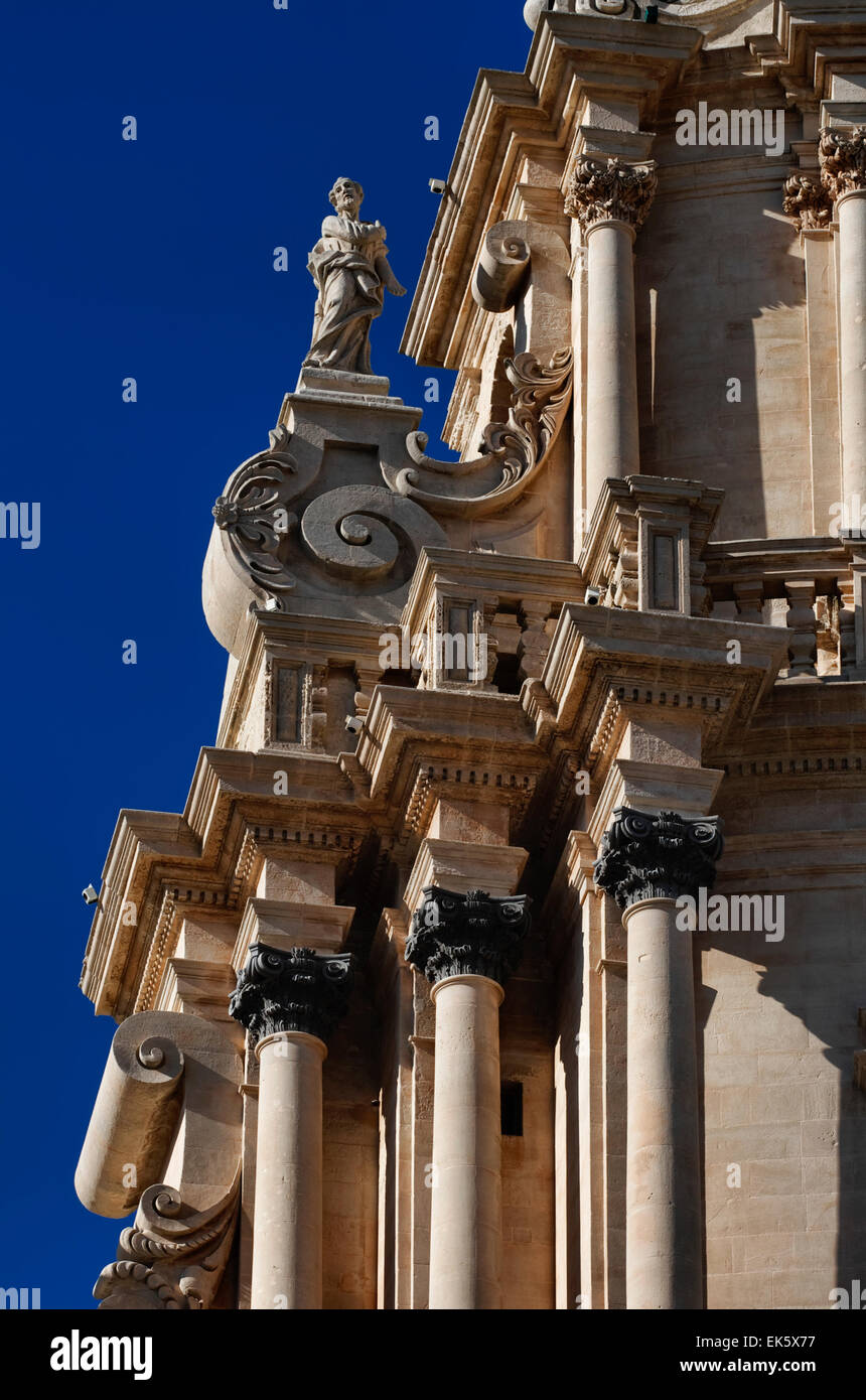 Italy, Sicily, Ragusa Ibla, St. George Cathedral, baroque stone ...