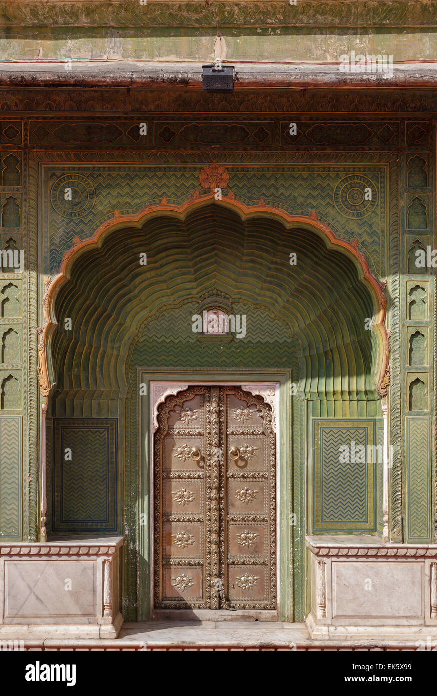 India, Rajasthan, Jaipur, view of the City Palace (built in 1729 - 1732 ...