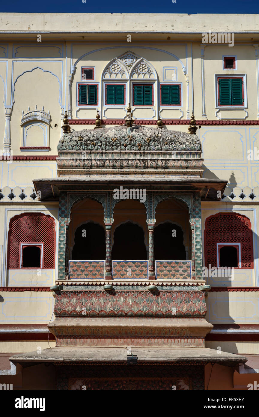 India, Rajasthan, Jaipur, view of the City Palace (built in 1729 - 1732 ...