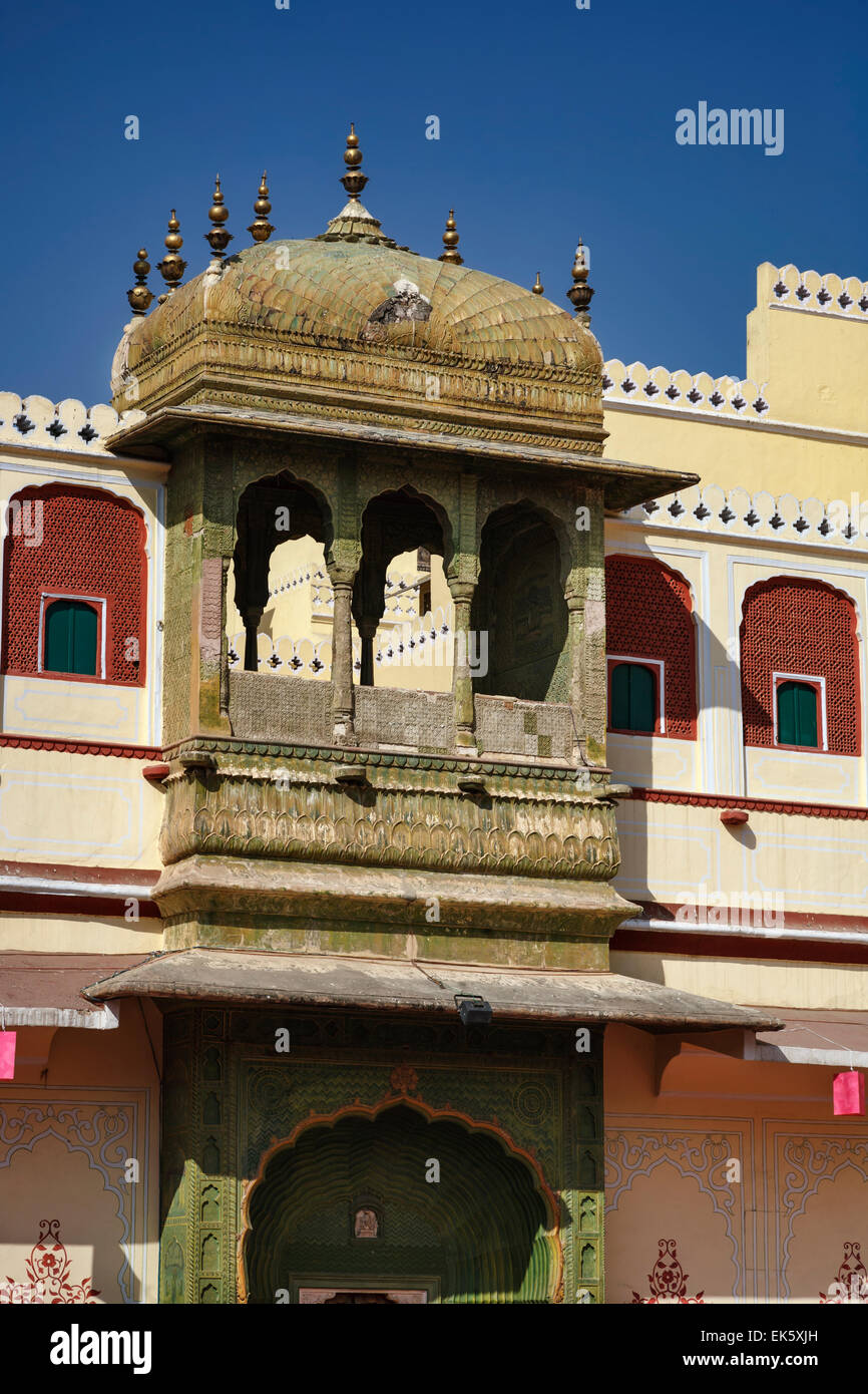 India, Rajasthan, Jaipur, view of the City Palace (built in 1729 - 1732 ...