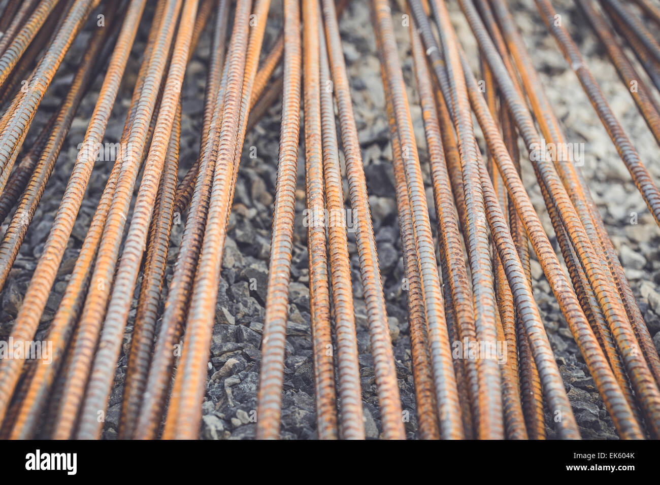 Macro steel rods or bars used to reinforce concrete Stock Photo - Alamy