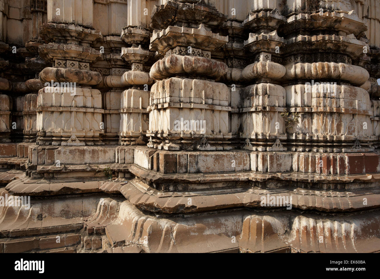 India, Rajasthan, Pushkar, hindu temple, stone ornaments Stock Photo ...