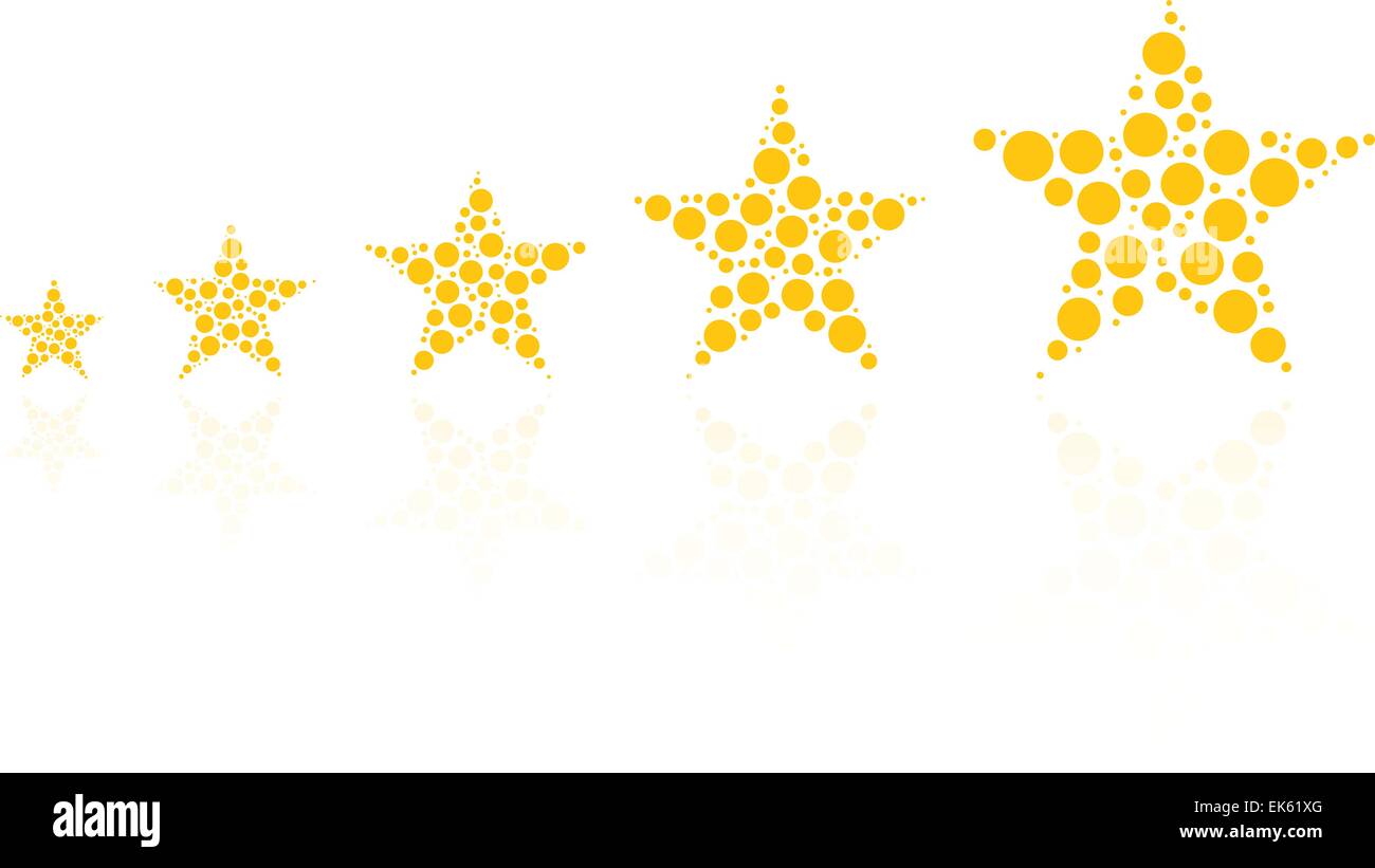 Five Star Product Quality Rating With Reflection Stock Vector Image ...