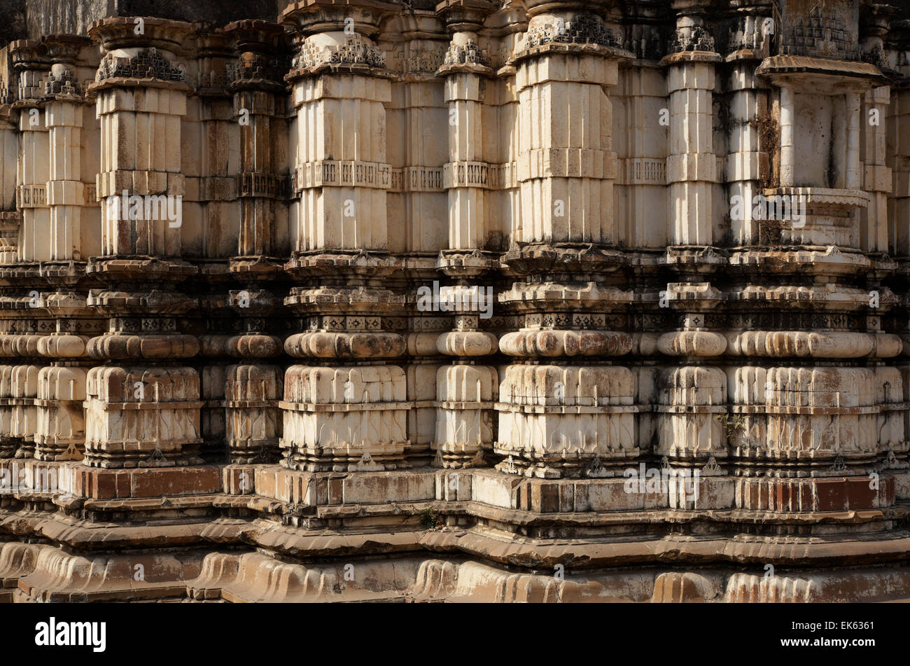 India, Rajasthan, Pushkar, hindu temple, stone ornaments Stock Photo ...
