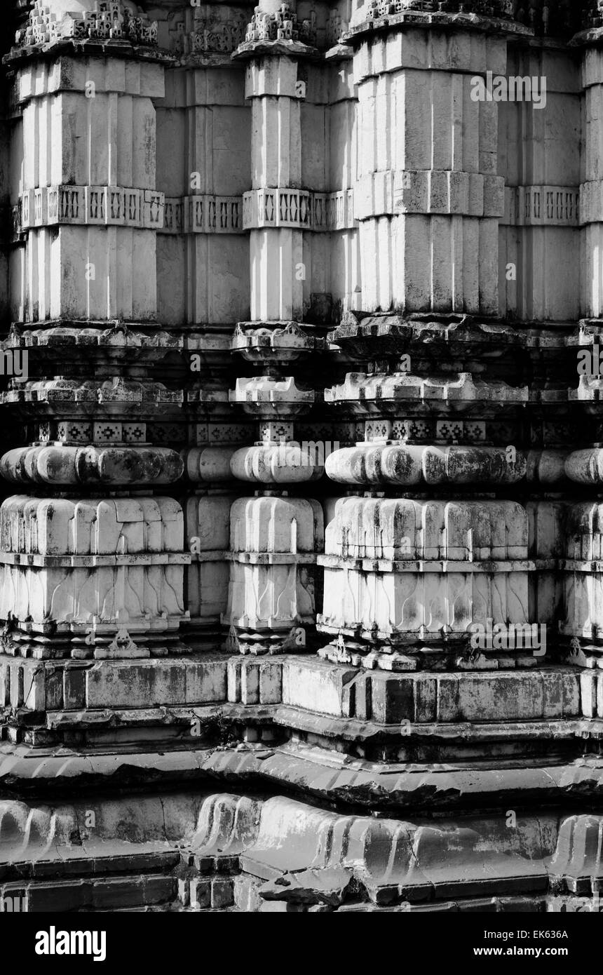 India, Rajasthan, Pushkar, hindu temple, stone ornaments Stock Photo ...