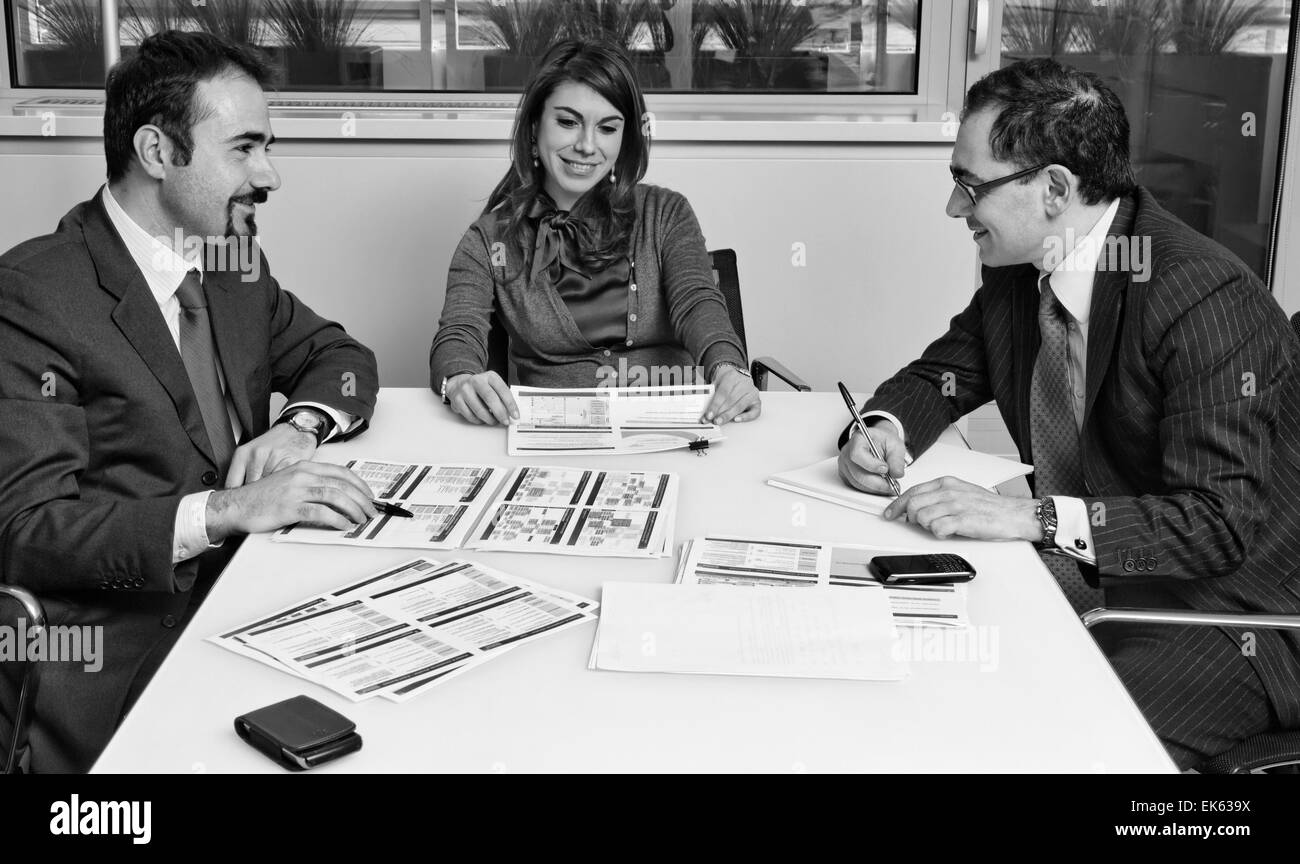 Italy, office business meeting Stock Photo - Alamy