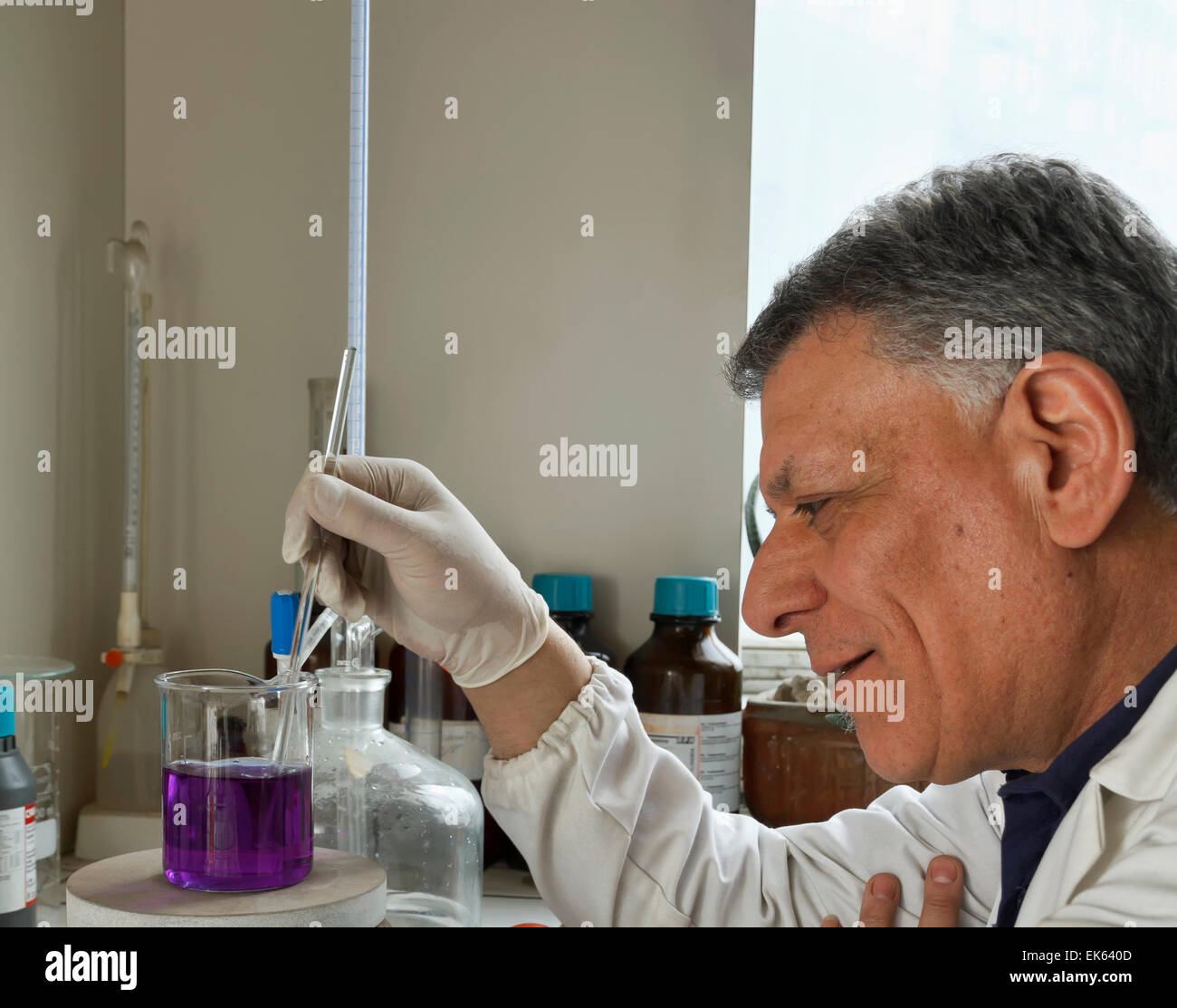 Italy, Maddaloni (naples), cement factory, biological lab Stock Photo ...