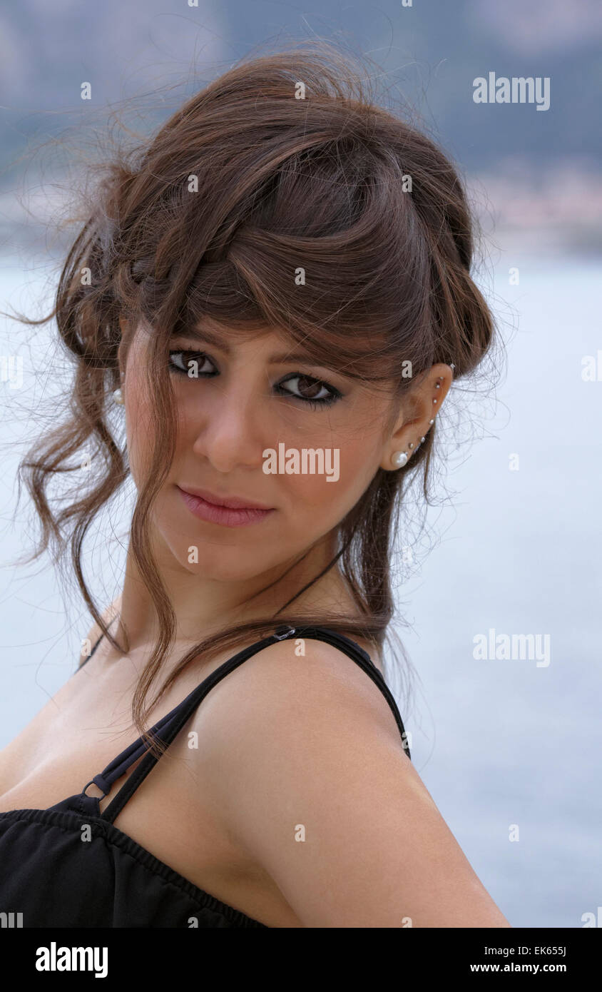Italy, Sicily, young girl portrait Stock Photo - Alamy