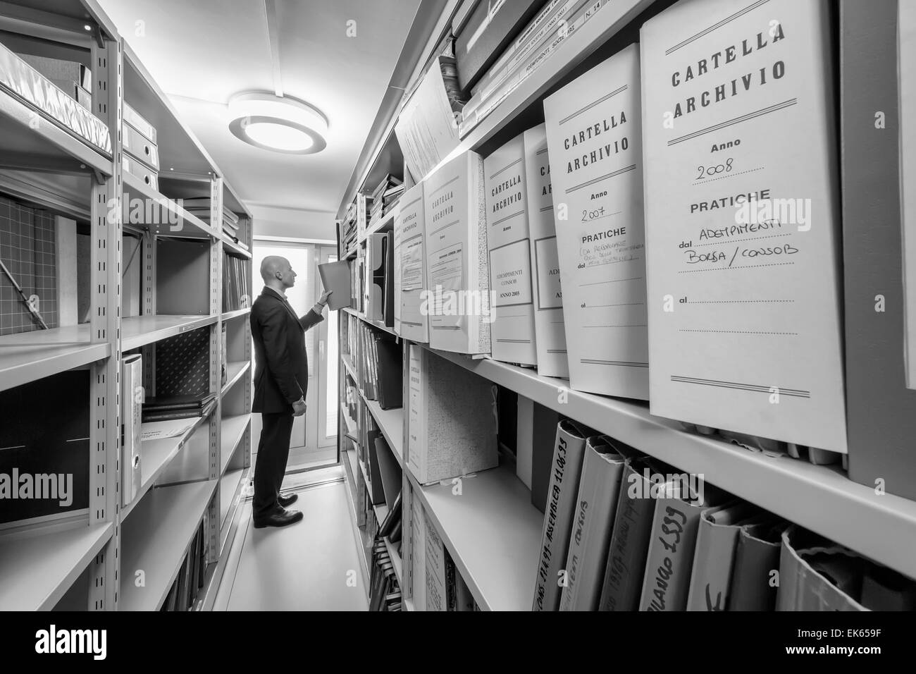 Italy, business man in a corporate office archive Stock Photo - Alamy